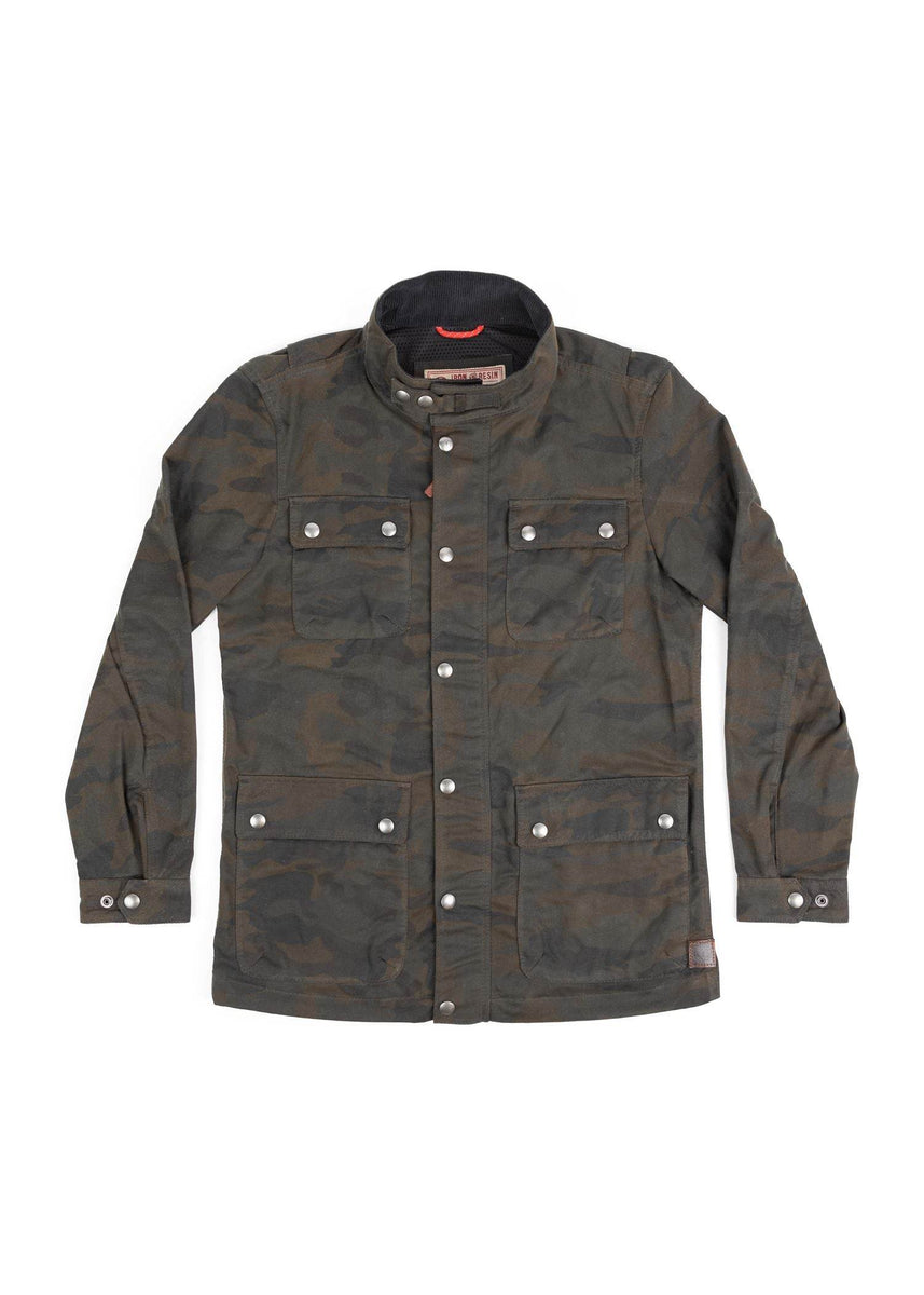 Raider Jacket in Camo – Rugged Waxed Cotton – Iron and Resin Europe